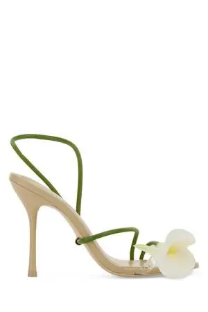 Cult Gaia Leather Cassidy Sandals - Multicolor