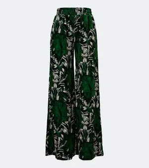 La DoubleJ Printed Jersey Palazzo Pants