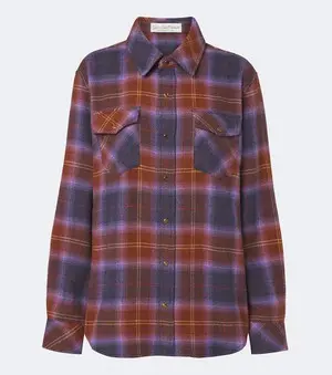 GOD'S TRUE CASHMERE Vulcan Tartan Cashmere Shirt With Tiger's Eye - Multicoloured