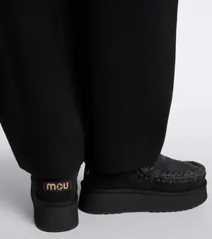 Mou Mini Shearling-lined Suede Ankle Boots