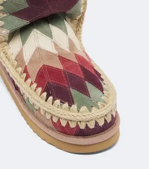 Mou Shearling-lined Suede Ankle Boots