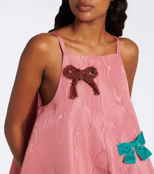 ALEMAIS Alémais Valentina Embellished Moiré Minidress