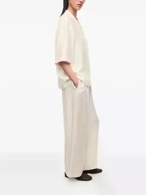 12 STOREEZ Kasumi Notched-collar Shirt - Neutrals