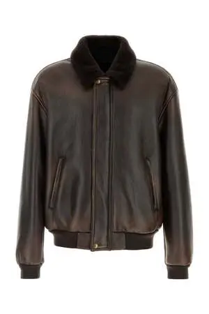 Prada Dark Shearling Jacket