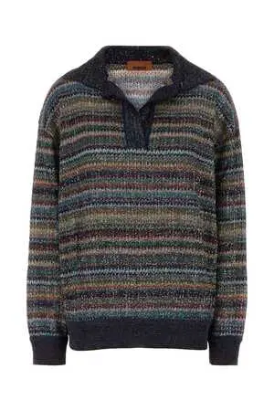 Missoni Embroidered Viscose Blend Polo Shirt