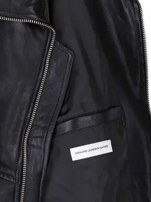 DUNST Leather Zip Jacket In Lambskin
