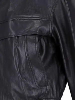 DUNST Leather Zip Jacket In Lambskin