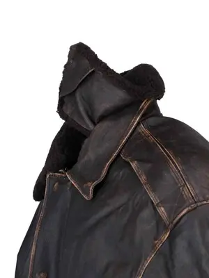 DUNST Leather Bomber Jacket In Lambskin