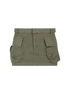 Gimaguas Cargo Mini Skirt "sara - Green