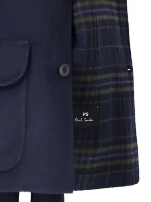 Paul Smith Jacket With Buttons In Wool Blend