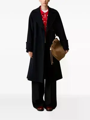 Claudie Pierlot Straight Coat With Removable Belt
