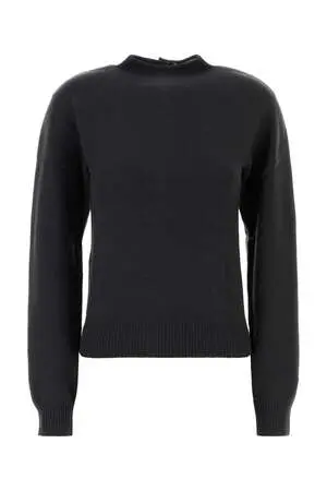 LEMAIRE Charcoal Cashmere Sweater - Gray