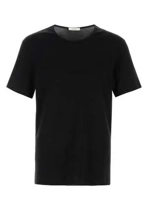 LEMAIRE Cotton T-shirt - Black