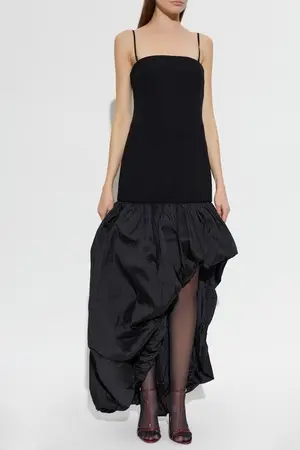 ROTATE BY BIRGER CHRISTENSEN Asymmetrical Dress With Bare Shoulders
