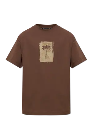 Palm Angels Printed Cotton T-shirt