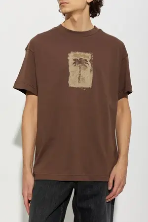 Palm Angels Printed Cotton T-shirt