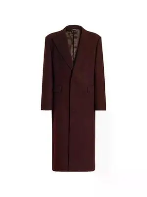 Dolce & Gabbana Single-breasted Virgin-wool-blend Coat - Brown