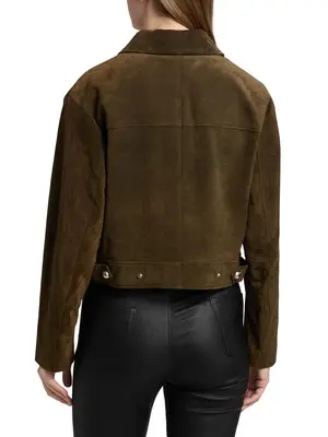 LAMARQUE Merida Suede Trucker Jacket