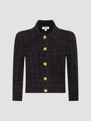 L'Agence Morrigan Tweed Stitch Cardigan