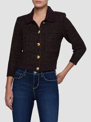 L'Agence Morrigan Tweed Stitch Cardigan