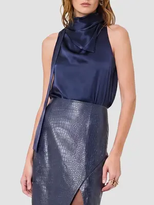 NICHOLAS THE LABEL Maeve Removable Scarf Top