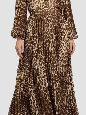 Zimmermann Sunray Pleated Maxi Skirt