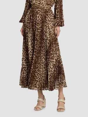Zimmermann Sunray Pleated Maxi Skirt
