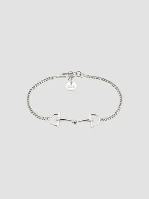 Gucci Staffa Sterling Chain Bracelet - Silver