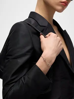 Gucci Staffa Sterling Chain Bracelet
