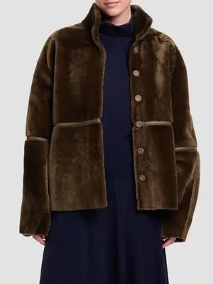 TWP Big Sky Reversible Leather-shearling Jacket