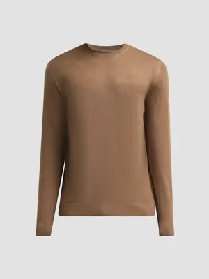Corneliani Crewneck Wool Sweater - Tan