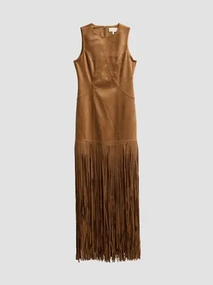 TOCCIN Esther Fringe Maxi Dress