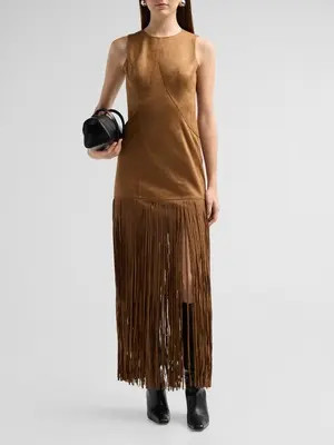TOCCIN Esther Fringe Maxi Dress