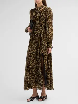 TOCCIN Jane Printed Midi Dress