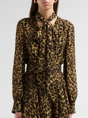 TOCCIN Jane Printed Midi Dress