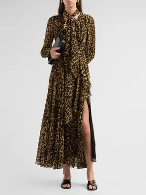 TOCCIN Jane Printed Midi Dress