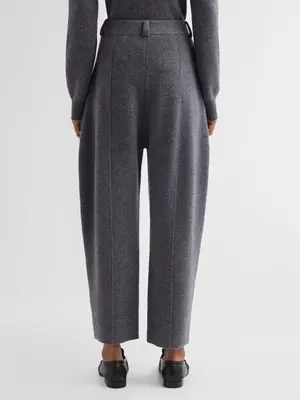 LISA YANG Wrenda Cashmere Knit Barrel-leg Trousers