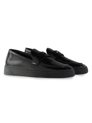 GIUSEPPE ZANOTTI Leather Penny Loafers