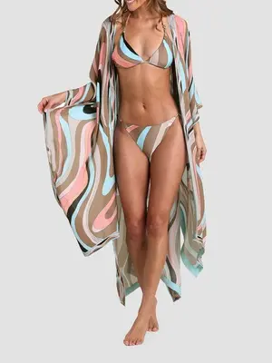 L'Agence Abstract Swirl Kara Cover-up