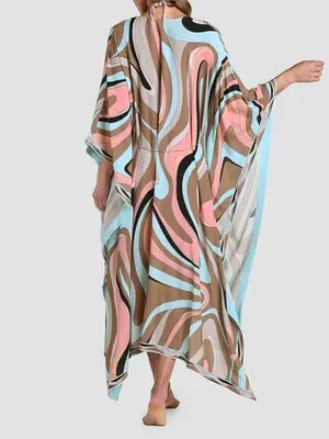 L'Agence Abstract Swirl Kara Cover-up