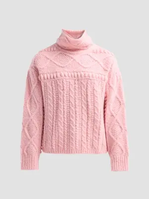 Guest In Residence Super Cloud Cashmere-silk Turtleneck Sweater - Sprinkle