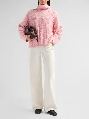 Guest In Residence Super Cloud Cashmere-silk Turtleneck Sweater