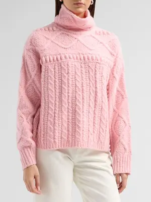 Guest In Residence Super Cloud Cashmere-silk Turtleneck Sweater