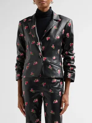 Cinq À Sept Le Petit Khloe Rose-print Blazer