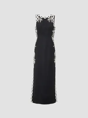 Lilly Pulitzer® Messina Shift Maxi Dress - Noir