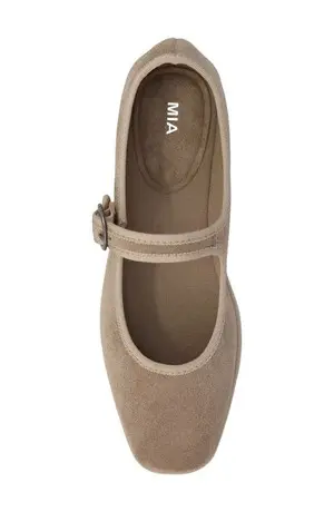 Mia Miluna Mary Jane Flat - Maple