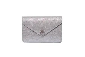 MICHELLE WILHITE The Mini Frieda Clutch - Silver