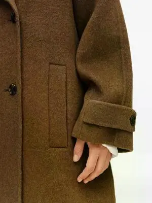 Bimba Y Lola Reversible Coat With Olive Belt