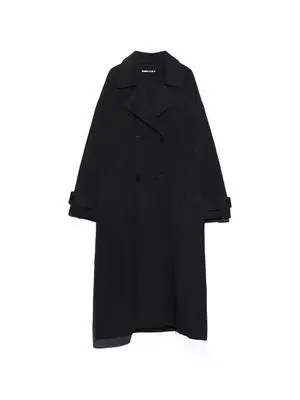 Bimba Y Lola Reversible Coat With Belt Face - Black