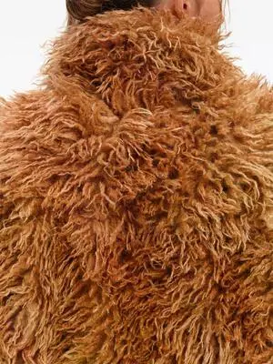 Bimba Y Lola Oversized Toffee Fur Vest